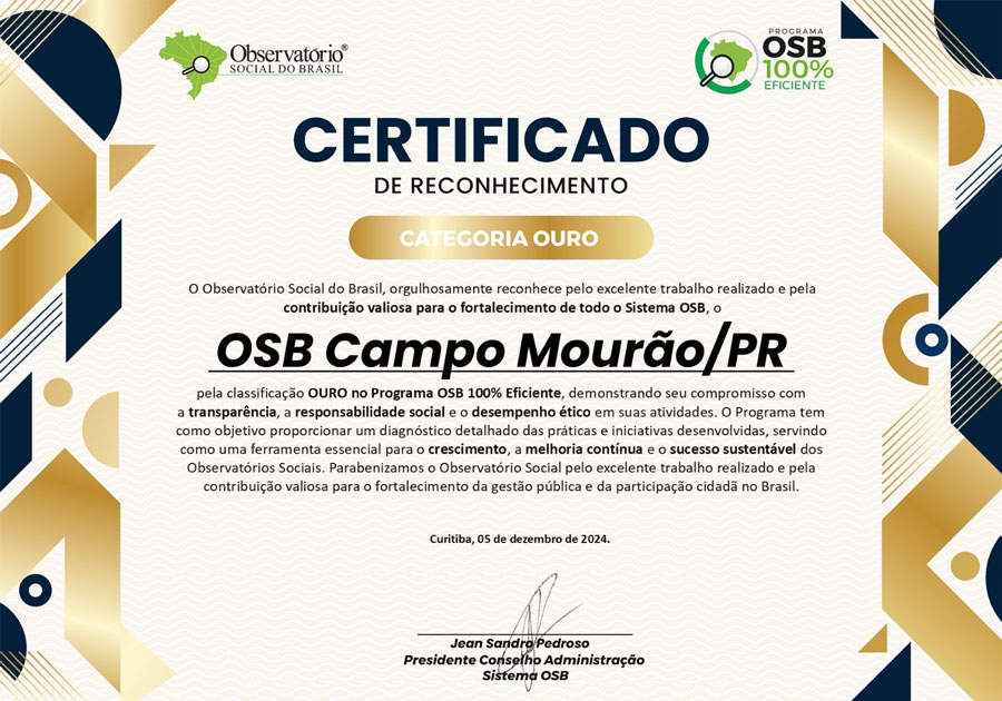 Atuação do Observatório Social do Brasil/Campo Mourão tem ano marcado ...